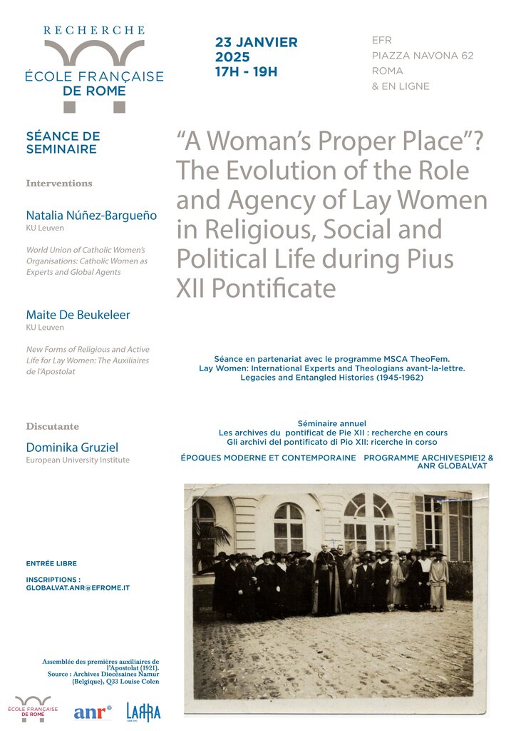 “A Woman’s Proper Place ”? The Evolution of the Role and Agency of Lay ...