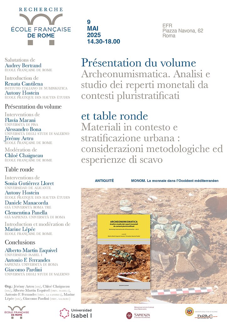 Présentation du volume “Archeonumismatica. Analisi e studio dei reperti ...